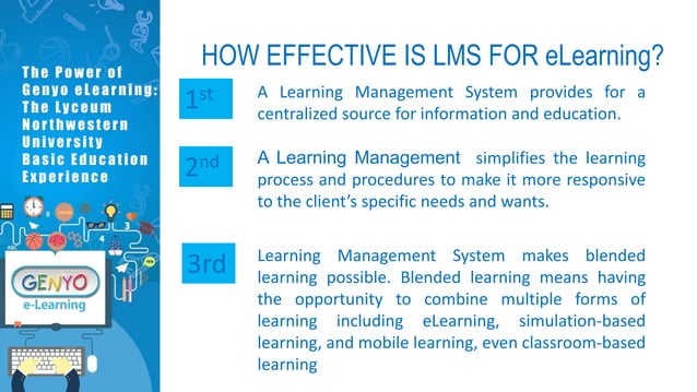 The Power of Genyo eLearning- The Lyceum Northwestern University Basic ...