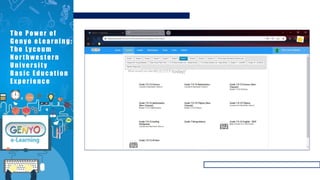The Power of Genyo eLearning- The Lyceum Northwestern University Basic Education Experience.pptx