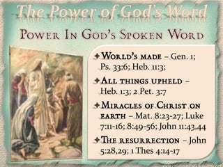 The Power of God's Word | PDF