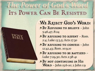 The Power of God's Word | PDF