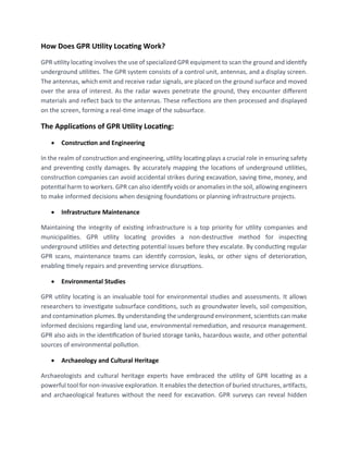 The Power of GPR Utility Locating Unveiling The Hidden Secrets Beneath ...