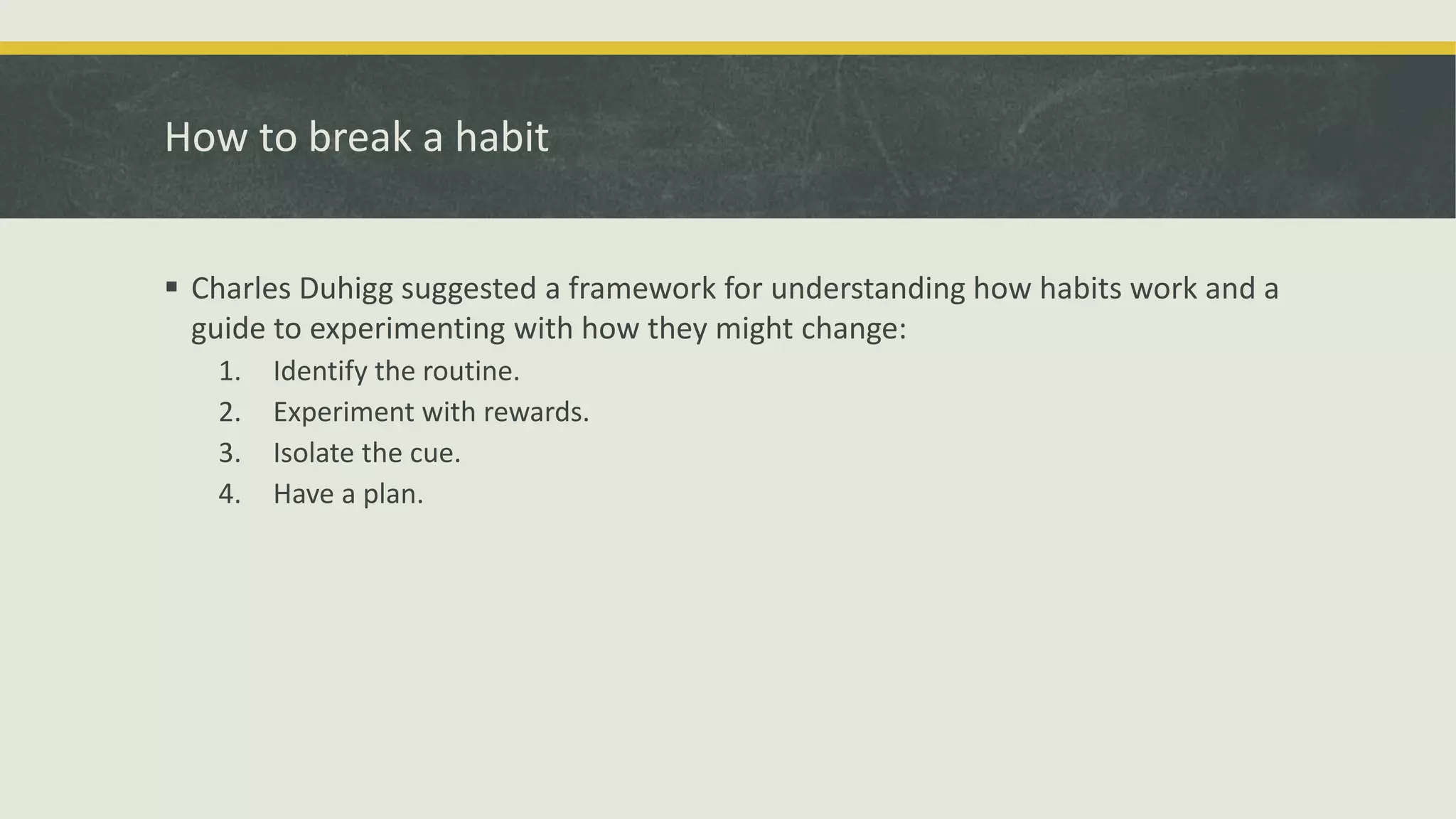 The power of habit | PPTX