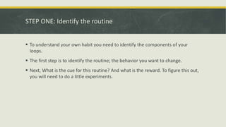 The power of habit | PPTX