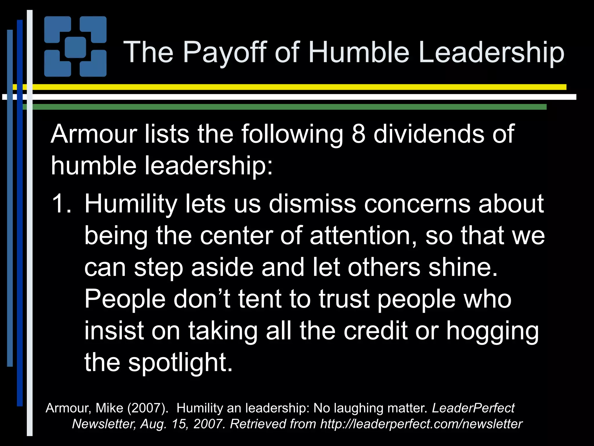 The power of humility | PPTX