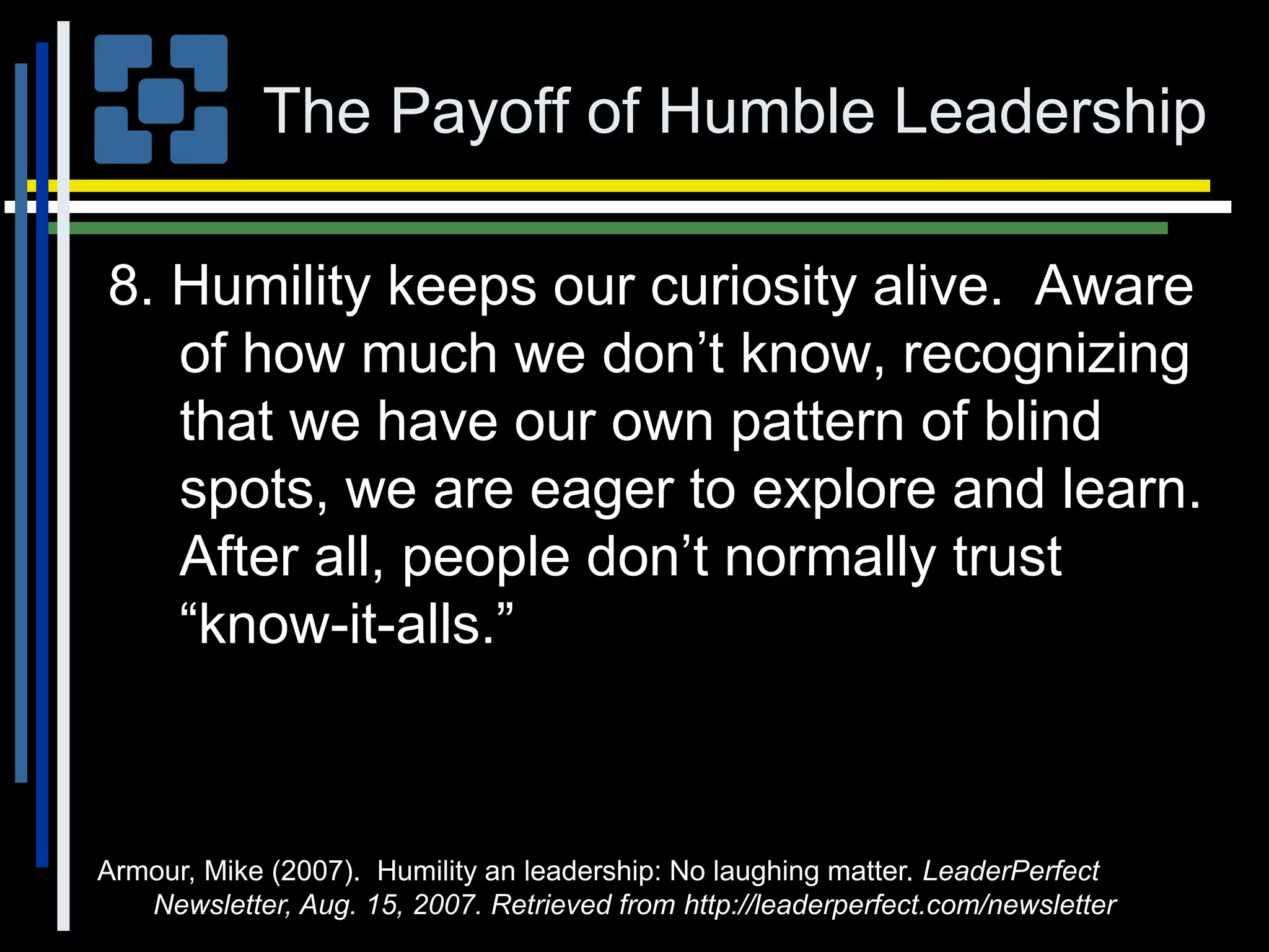 The power of humility | PPTX