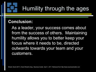 The power of humility | PPTX