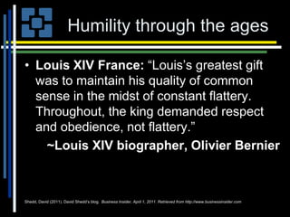 The power of humility | PPTX