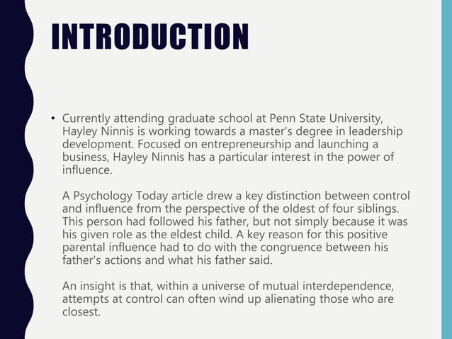 The Power of Influence in Motivating Others | PPTX