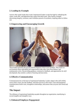 Inspirational Leadership in Transforming Teams and Organizations ...