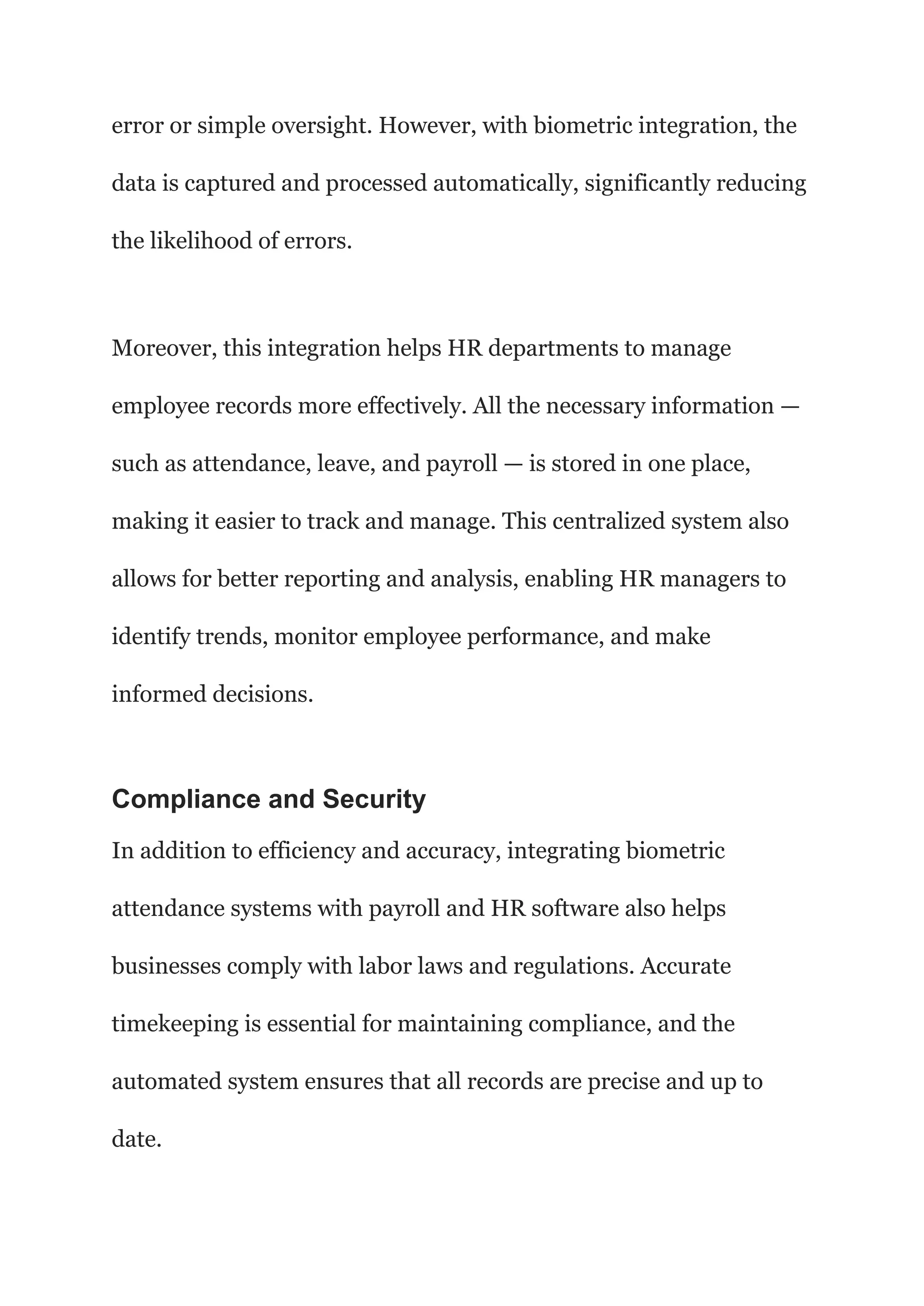 The Power Of Integrating Biometric Attendance Systems with Payroll and ...