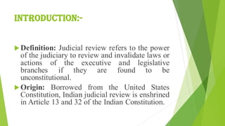 The Power of Judicial Review in the Indian Constitution.pdf