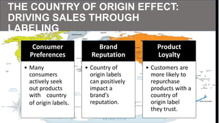 THE POWER OF LABELLING : How Country of Origin affects sales | PPTX