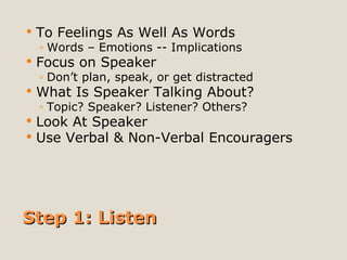 The Power Of Listening | PPT