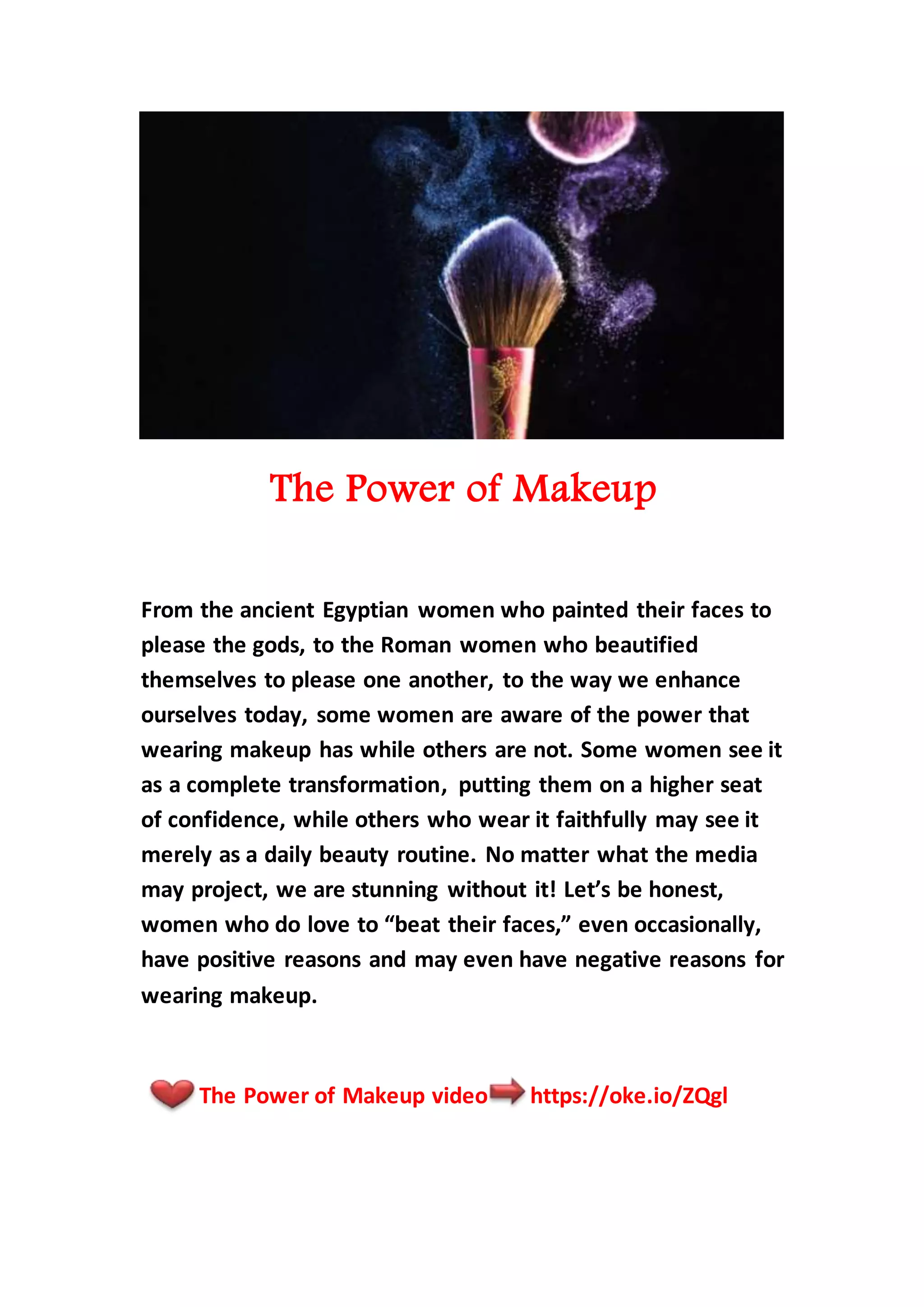 The power of makeup | DOCX