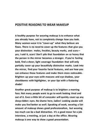 The power of makeup | DOCX