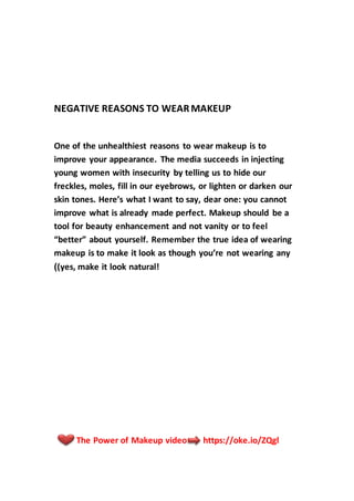 The power of makeup | DOCX