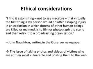 The power of mass self communication in national disaster | PPT