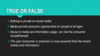 The Power of Media and Information | PPTX