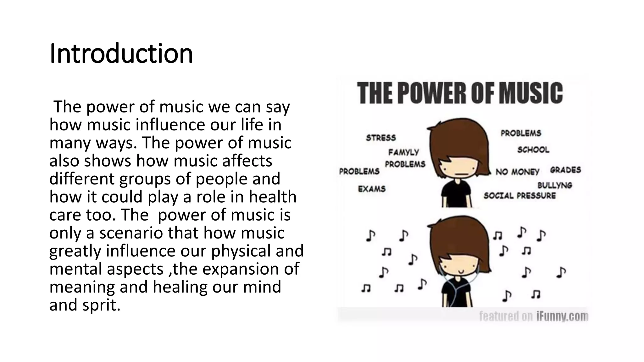 The power of music | PPTX