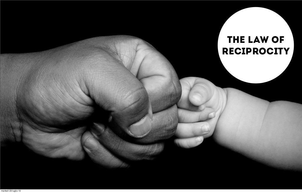 The law of reciprocity martedì