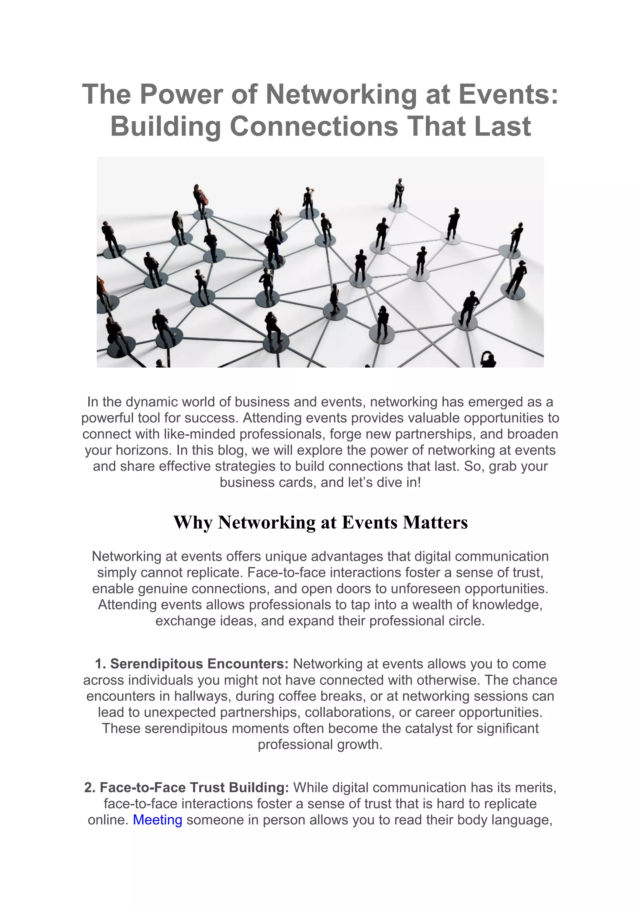 The Power of Networking at Events Building Connections That Last.pdf