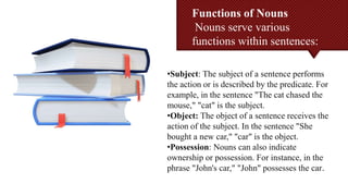 The Power of Nouns: noun is a part of speech | PPTX