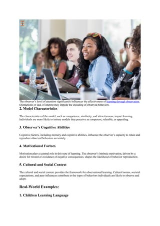 Observational Learning: Meaning, Impact On Behavior And Real-World ...