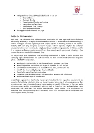 OCR AND AP OPTIMIZATION | PDF