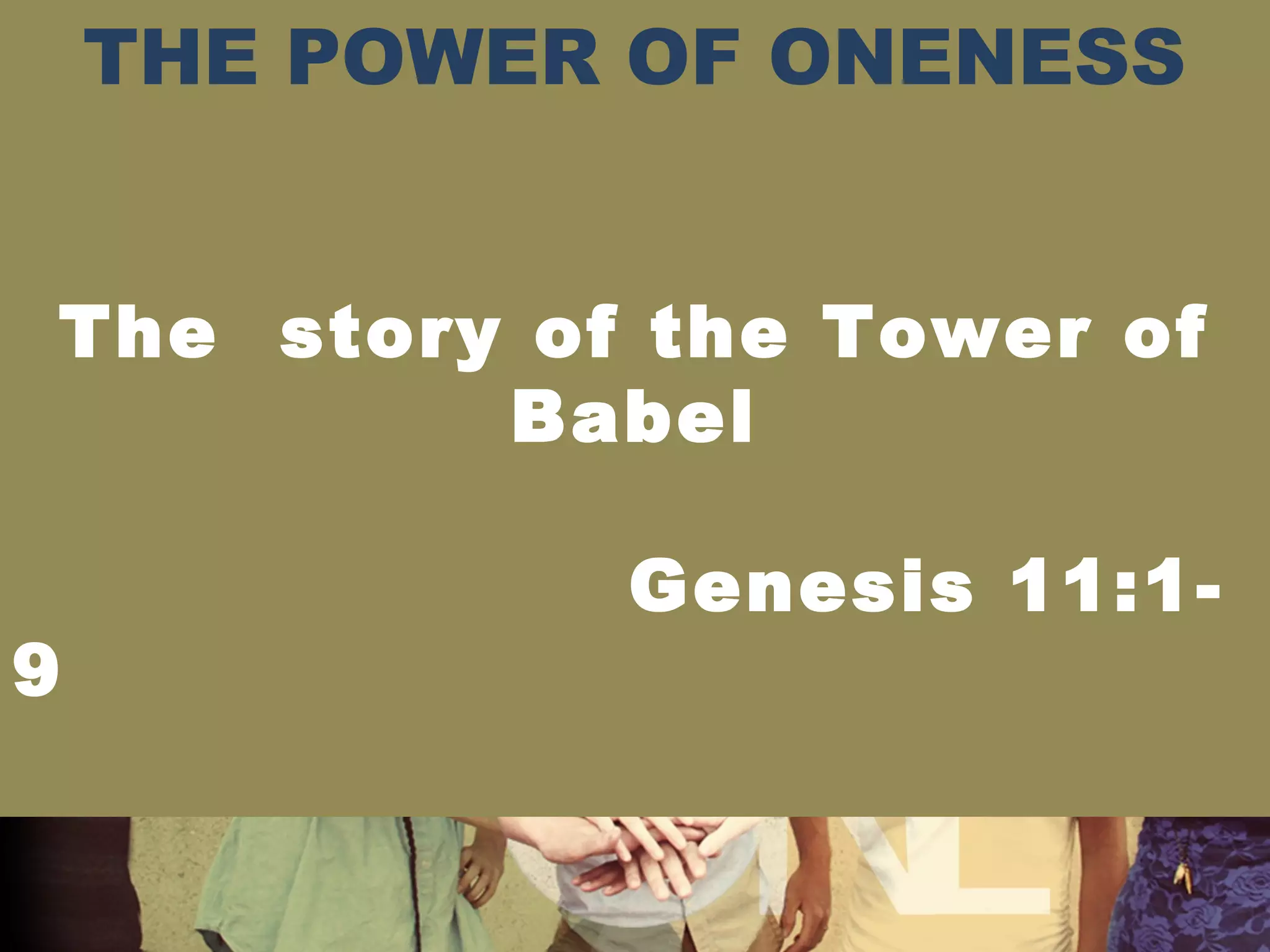 The power of oneness | PPT
