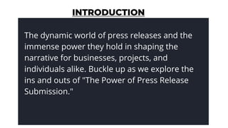 The Power of Online Press Release Submission (1).pptx | Business ...
