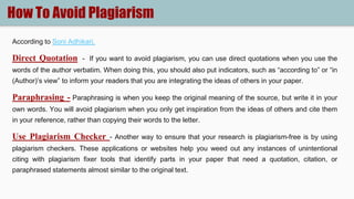The Power of Originality: Navigating the Ethics of Plagiarism | PPTX ...