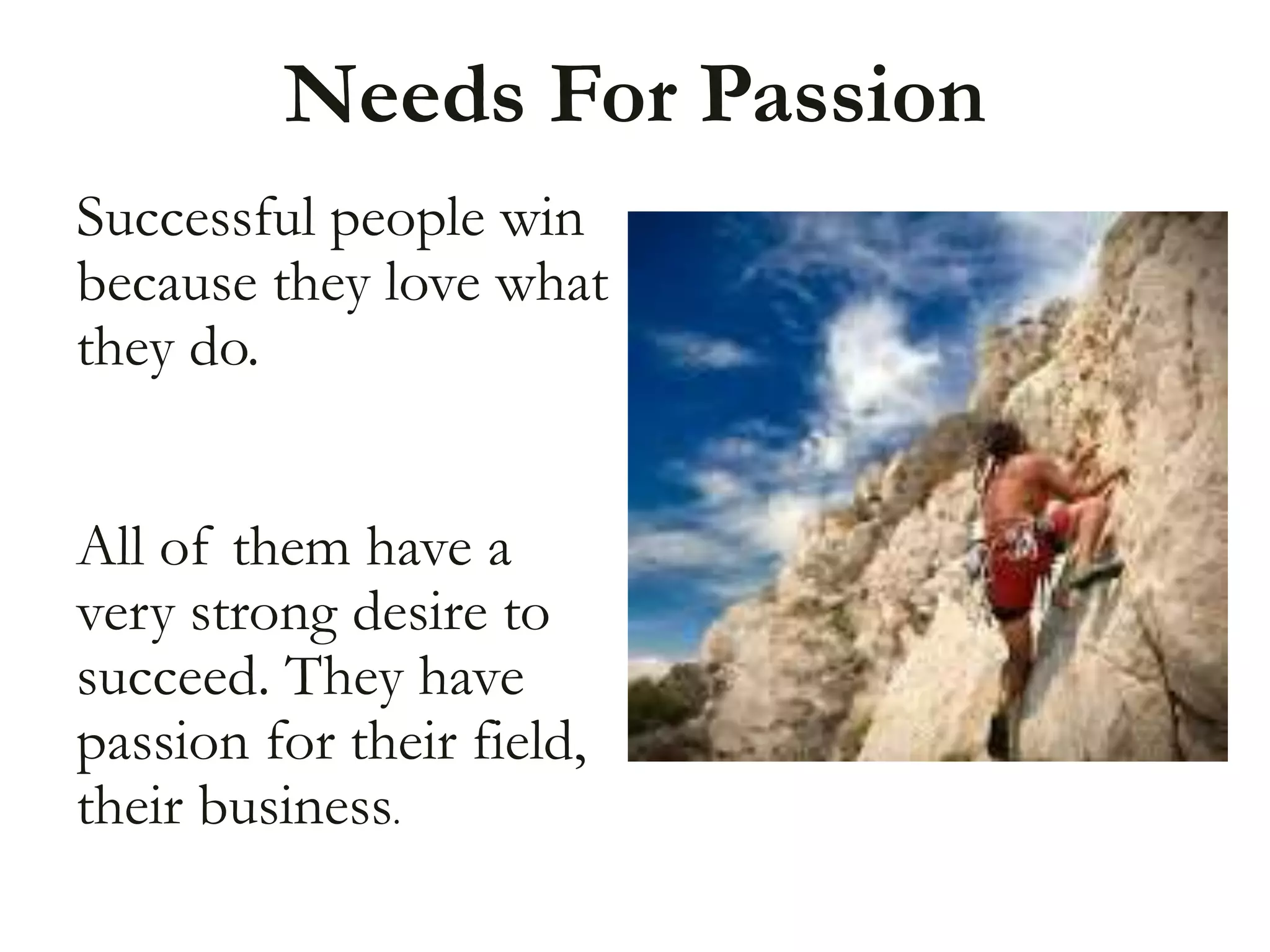 THE POWER OF PASSION | PPTX