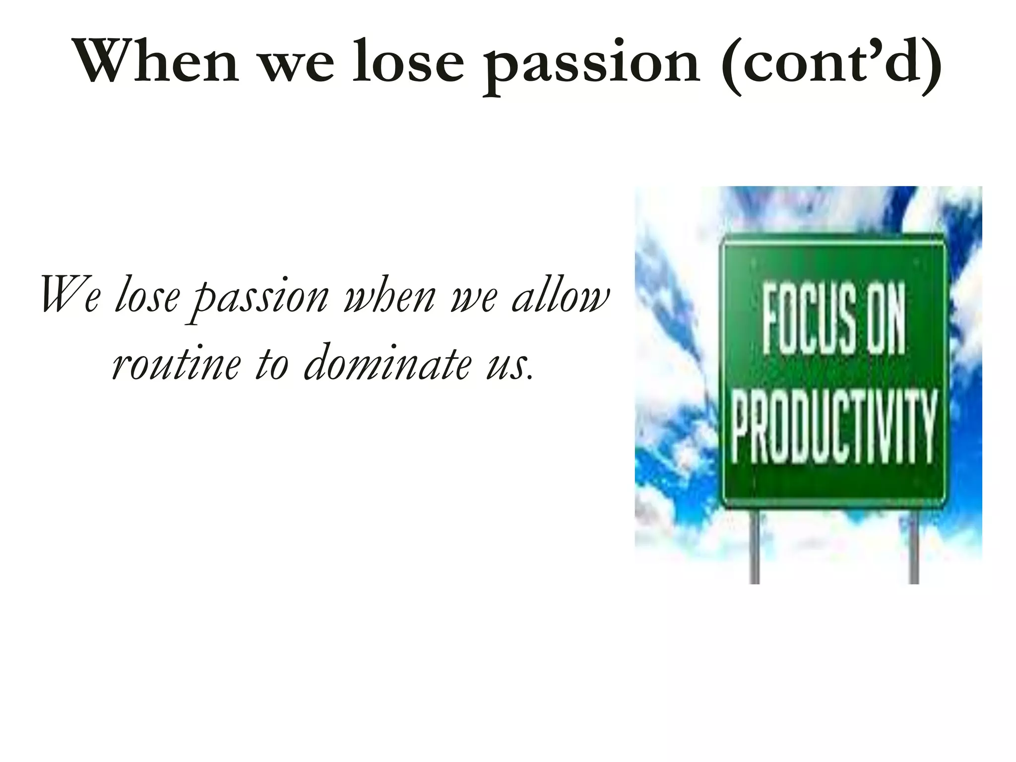THE POWER OF PASSION | PPTX
