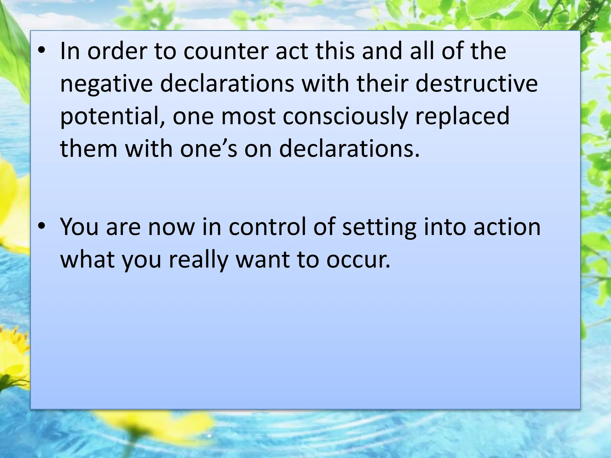 The Power of Personal Declarations .pptx