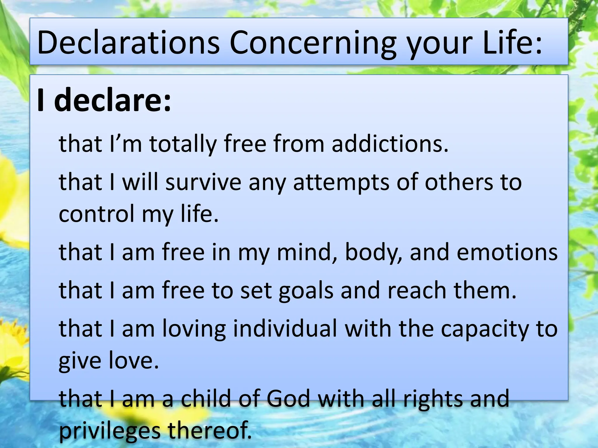 The Power of Personal Declarations .pptx