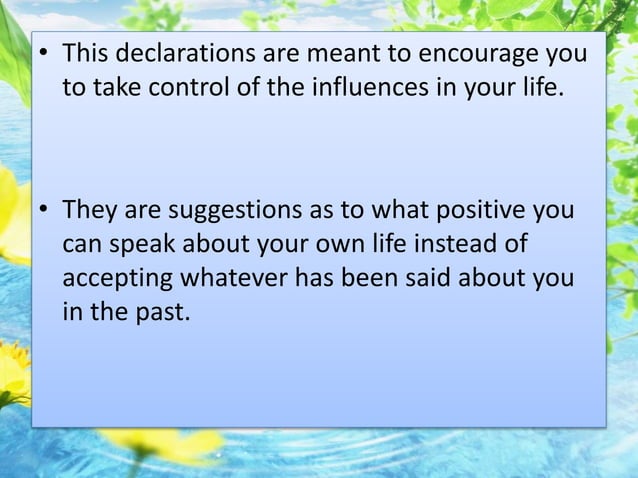 The Power of Personal Declarations .pptx