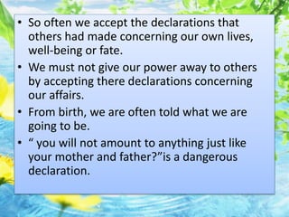 The Power of Personal Declarations .pptx