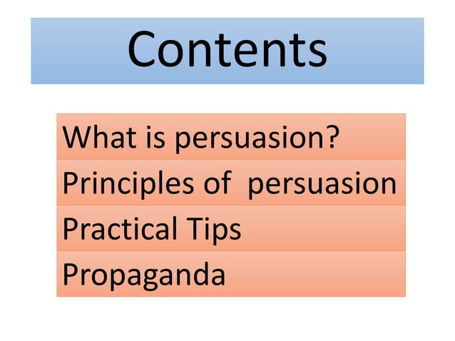 The power of persuasion | PPT