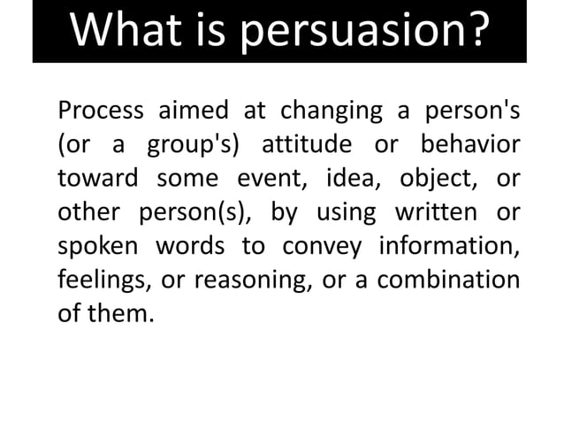 The power of persuasion | PPT
