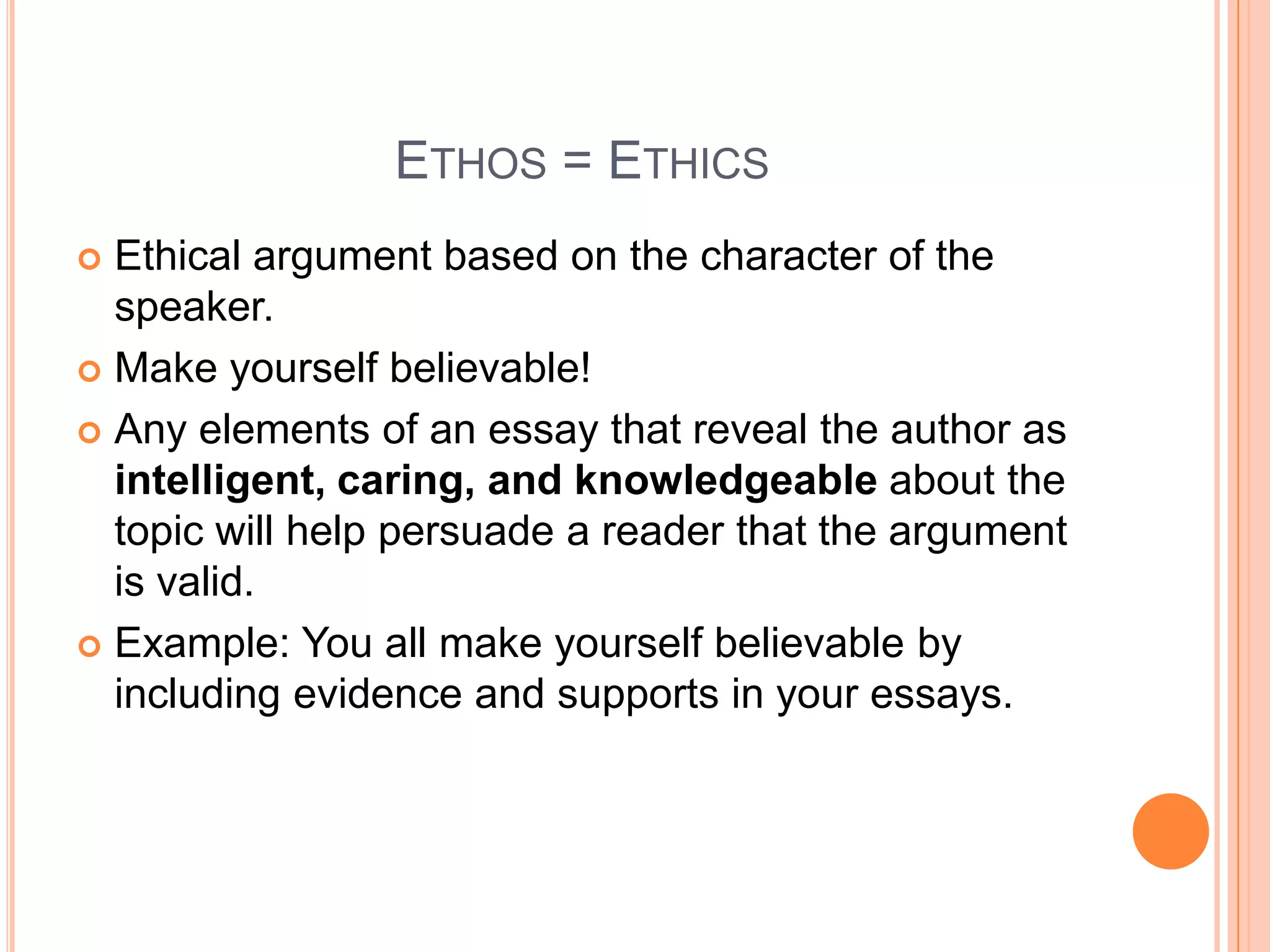 The power of persuasion logos, pathos, and ethos | PPTX