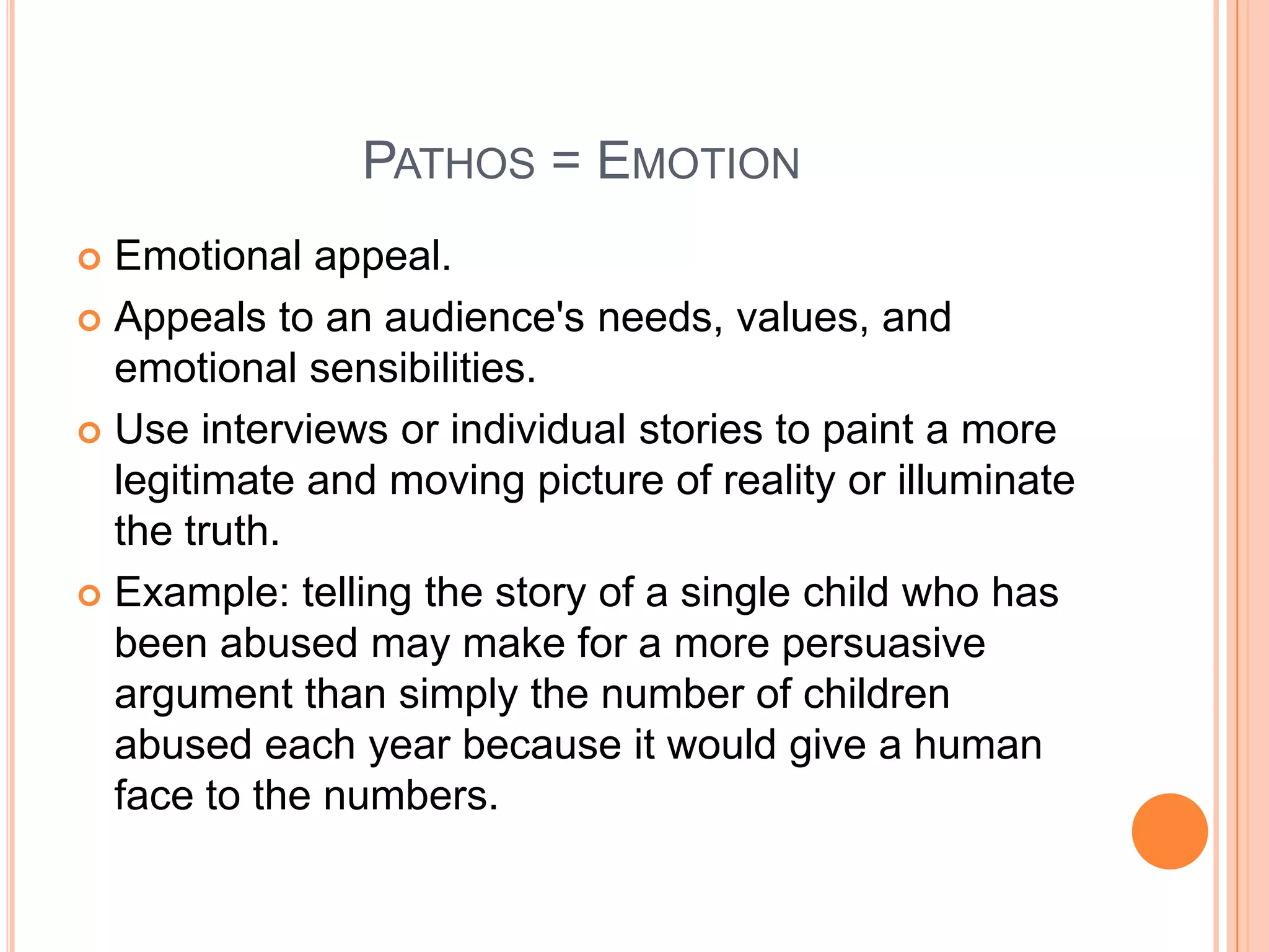 The power of persuasion logos, pathos, and ethos | PPTX