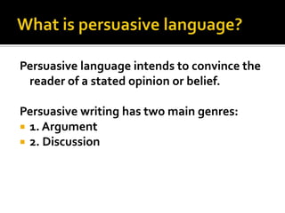 The Power of Persuasive Language Module 5 NOVINS | PPTX