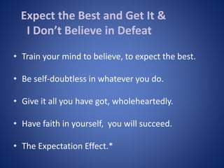 The Power Of Positive Thinking | PPTX