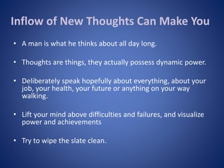 The Power Of Positive Thinking | PPTX