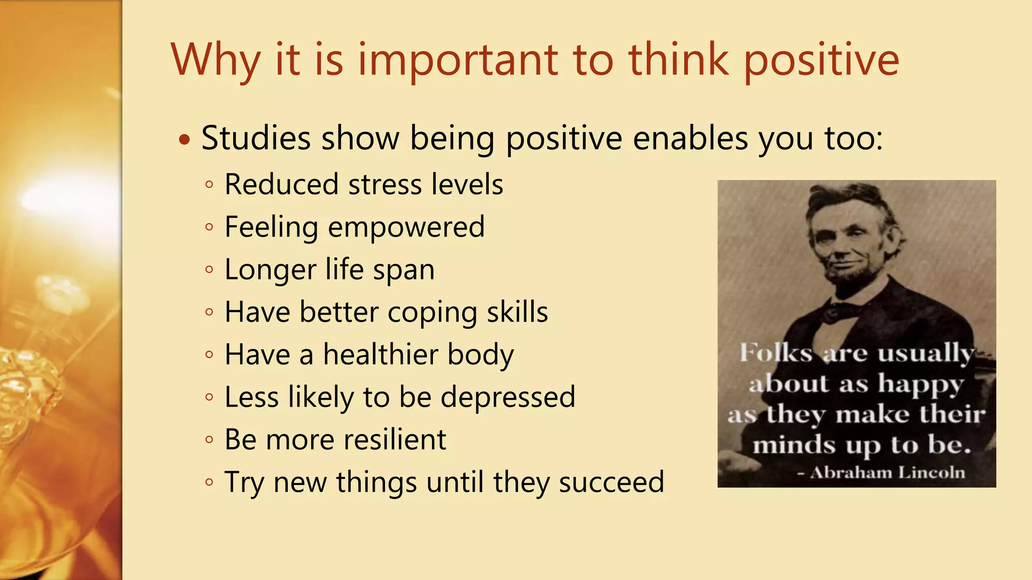 The Power of Positive Thinking | PPT