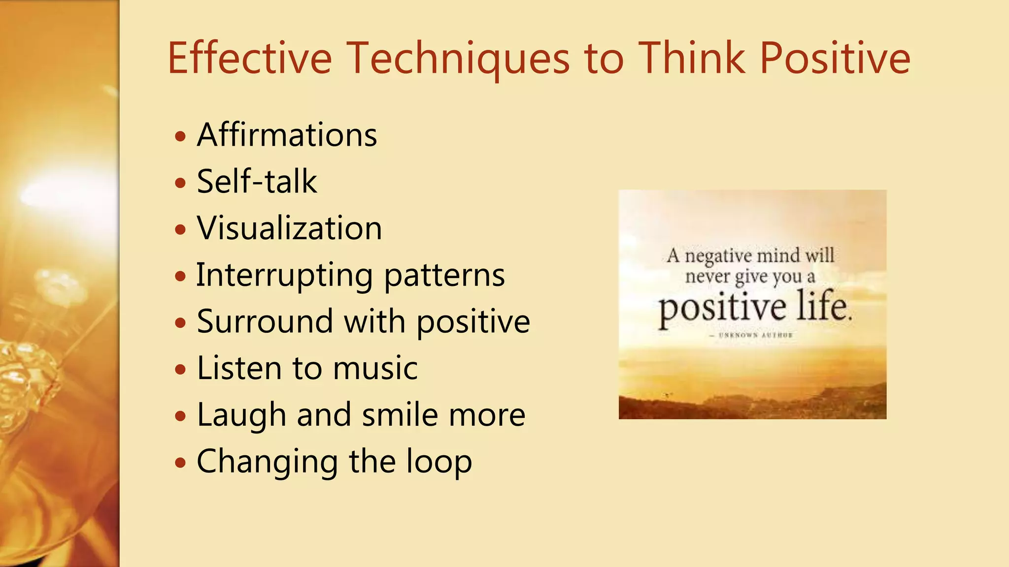 The Power of Positive Thinking | PPT