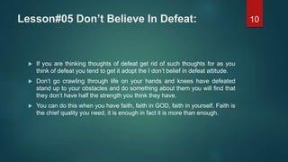 The power of positive thinking | PPTX