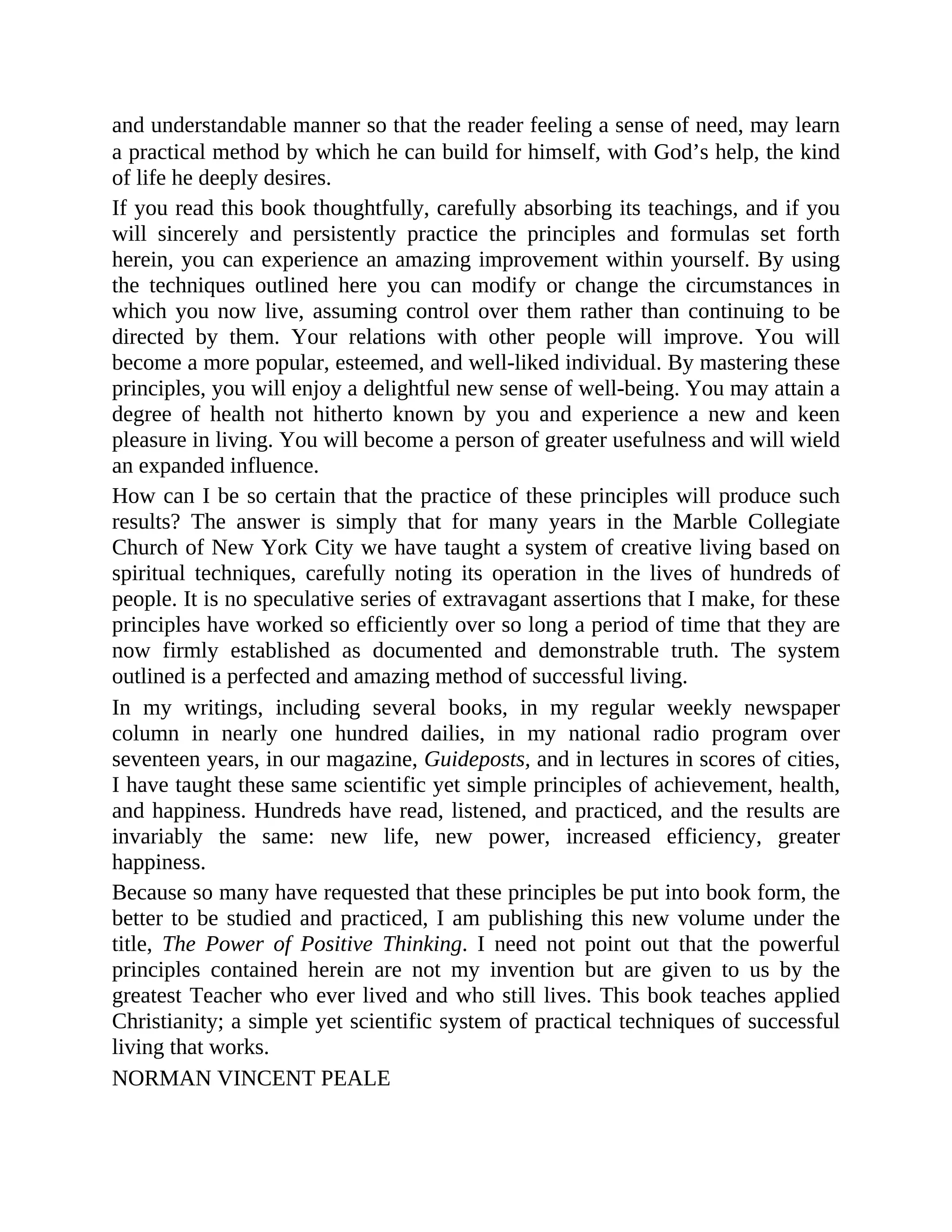 The Power of Positive Thinking ( PDFDrive ).pdf | Christianity ...