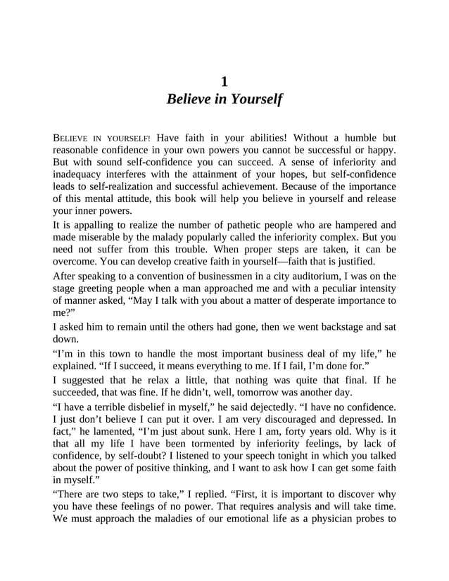 The Power of Positive Thinking ( PDFDrive ).pdf | Christianity ...