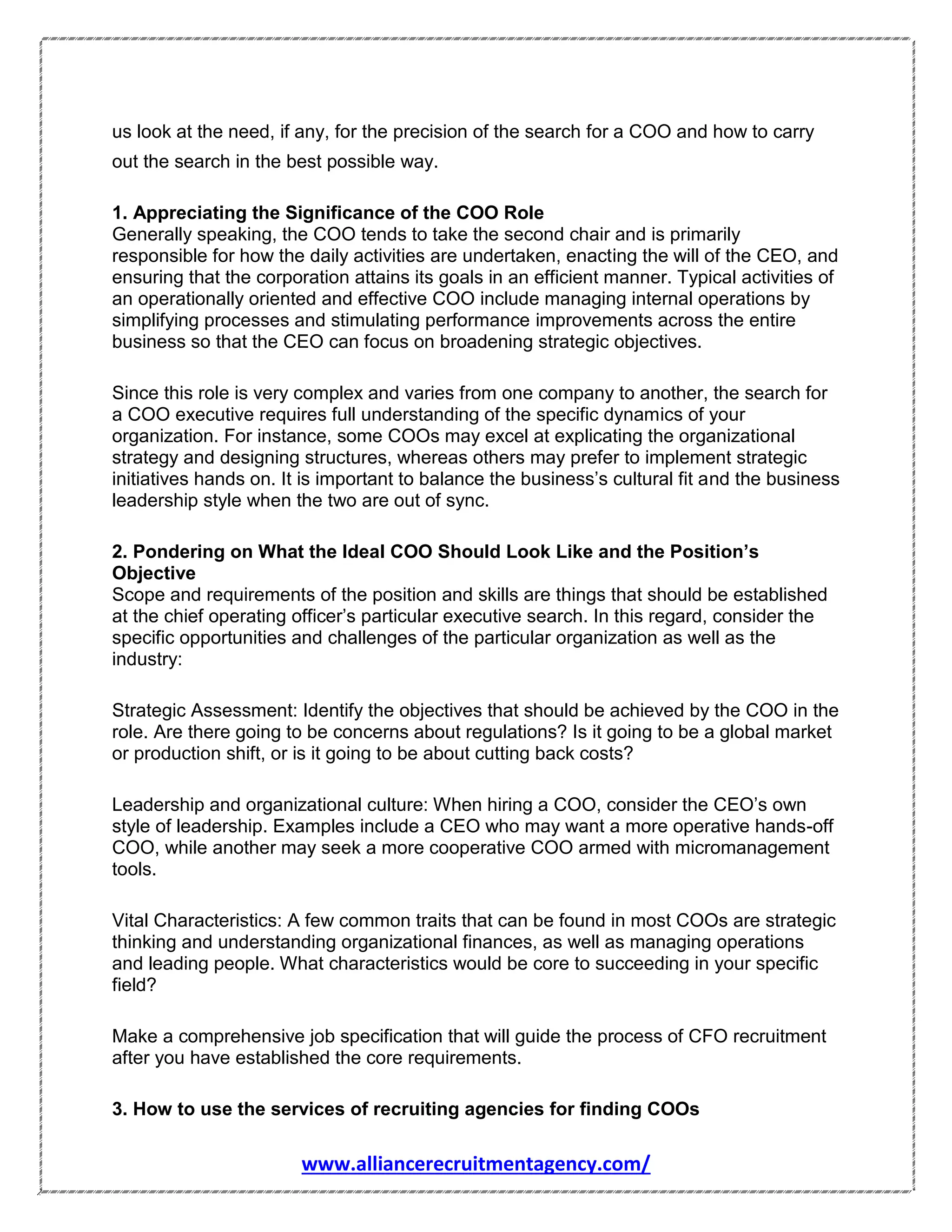 The Power of Precision Navigating the COO Executive Search Process.pdf ...